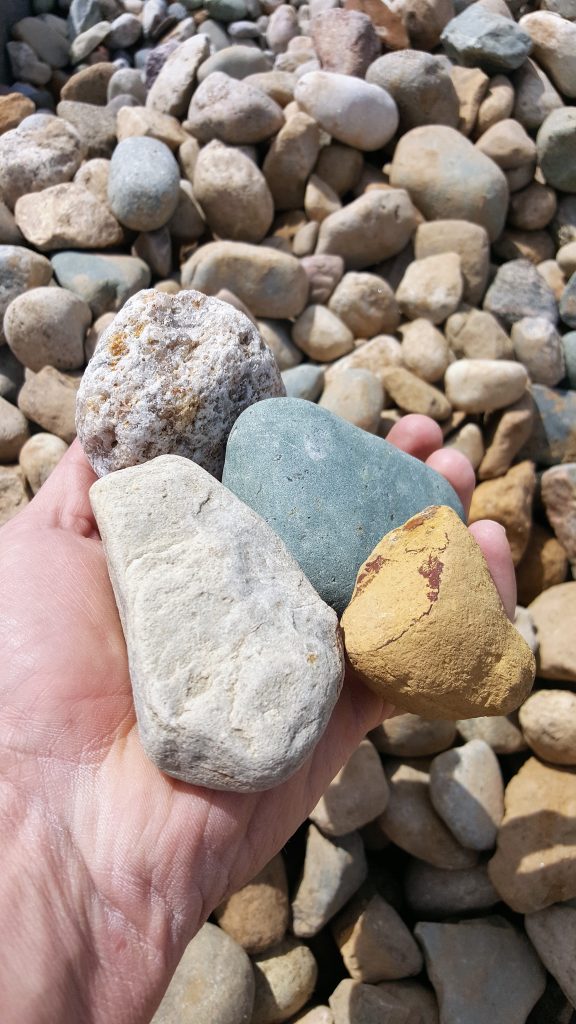 2″-4″ Washed Stone | Birch Tree Bark & Stone