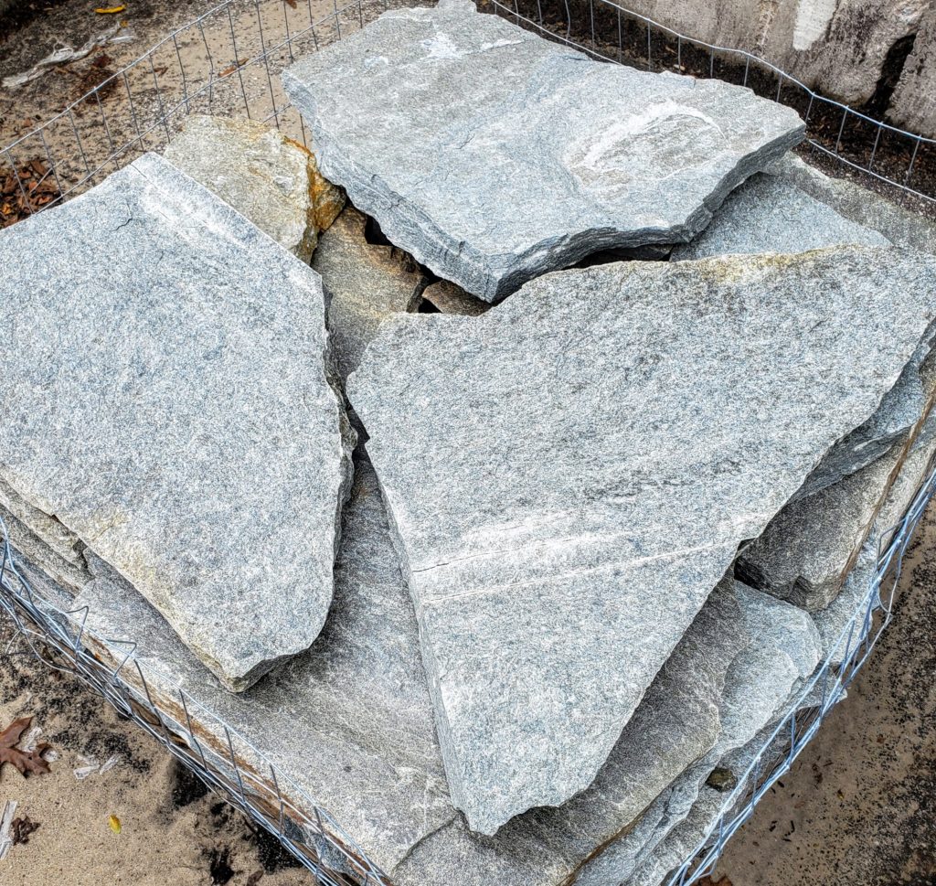 Silver Mist Flagstone | Birch Tree Bark & Stone