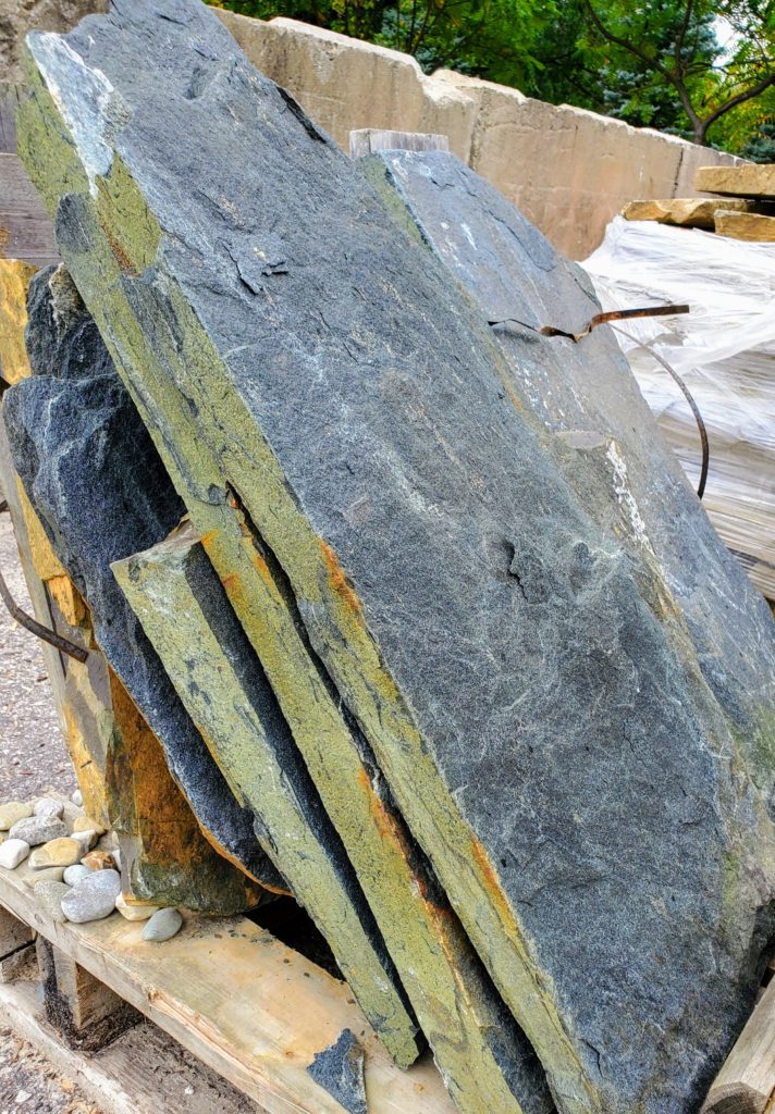 Midnight Blue Flagstone | Birch Tree Bark & Stone