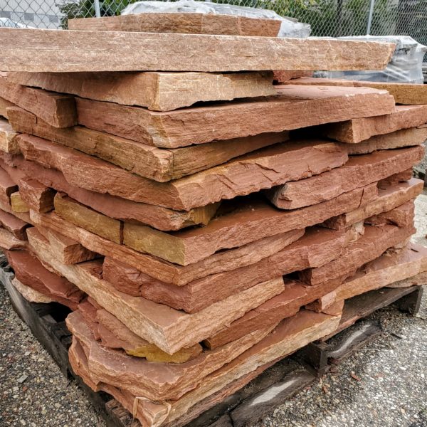 Mountain Mist Flagstone | Birch Tree Bark & Stone