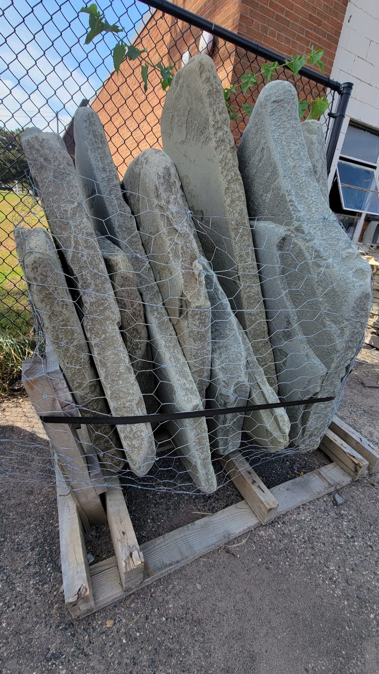 New York Bluestone TUMBLED Flag | Birch Tree Bark & Stone