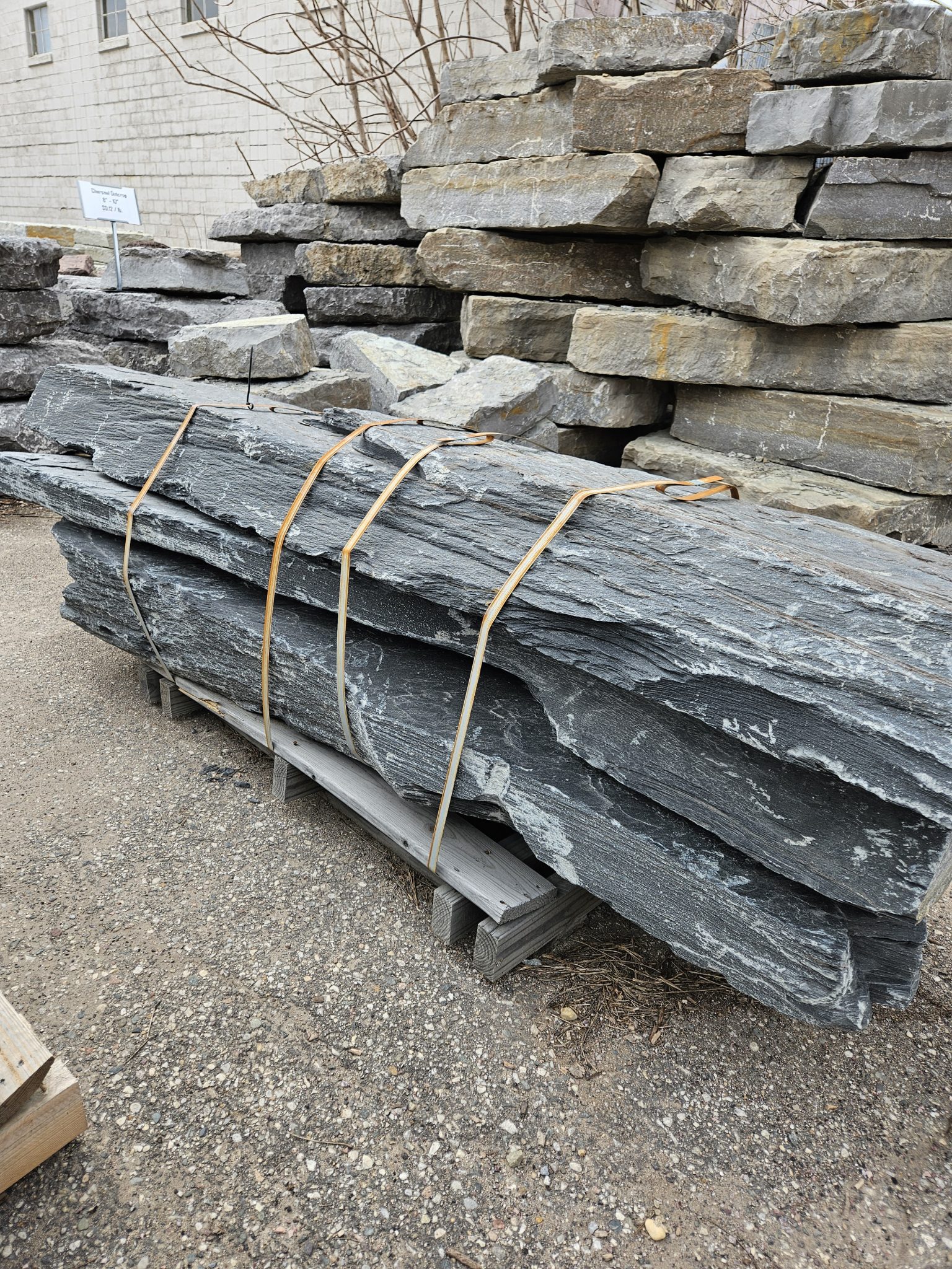 Virginia Slate Outcropping/Slabs | Birch Tree Bark & Stone